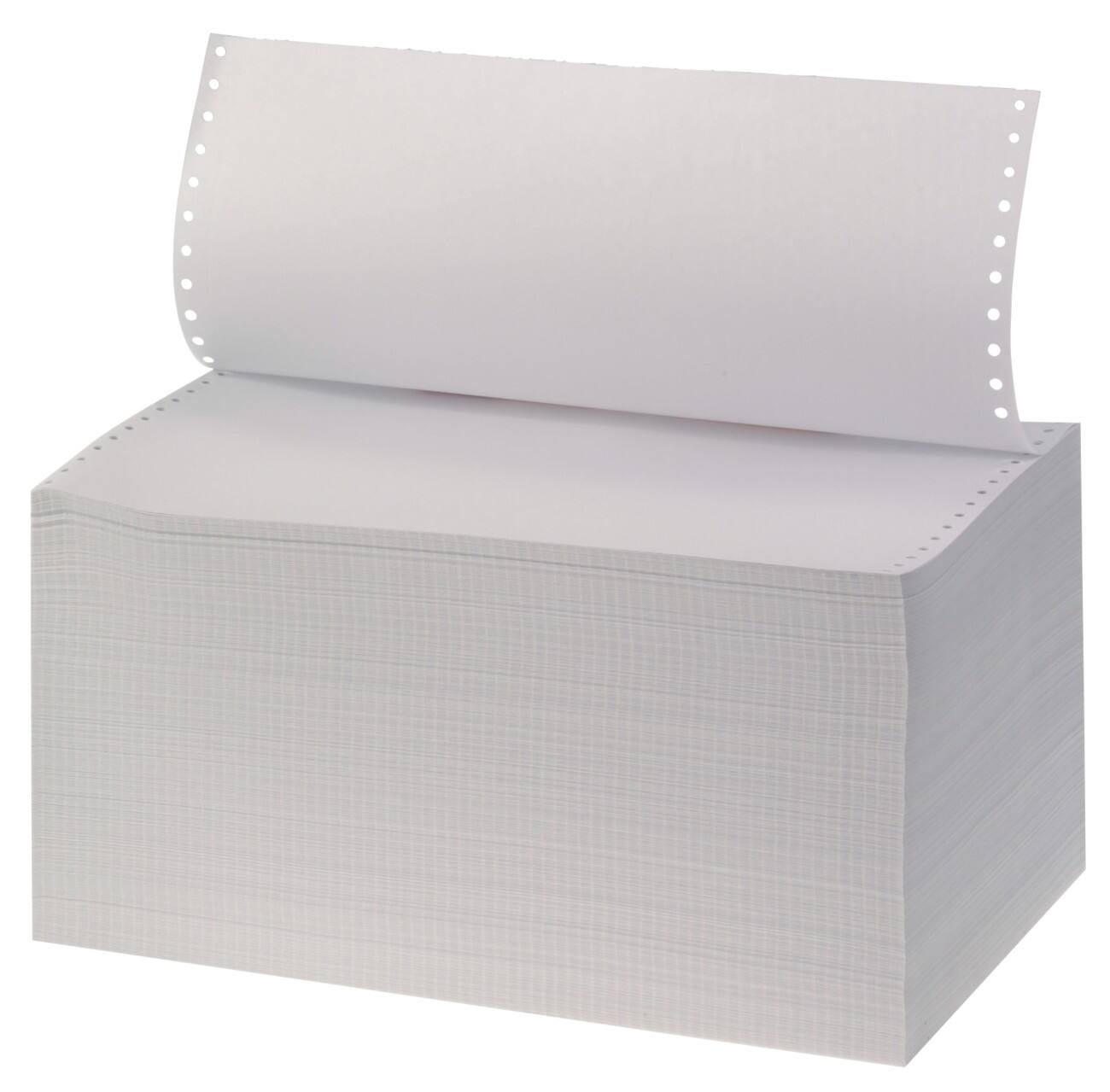 Papier listing informatique A4+ Perforé 60 g/m² Blanc 2000 Feuilles ...